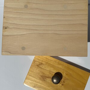 Hickory and Maple Wood Medium Box | Hand-crafted in the USA | Lift-top ...