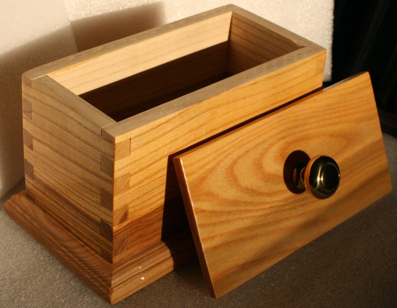 Ash Wood Medium Box | Hand-crafted in the USA | Lift-top - Etsy