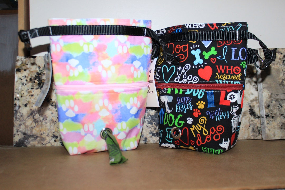 Large Treat Bag or a Poop Sack With Bag Dispenser - Etsy