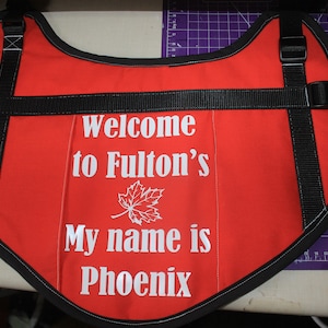 Custom DOG VESTS -- Made to Measurements - Etsy