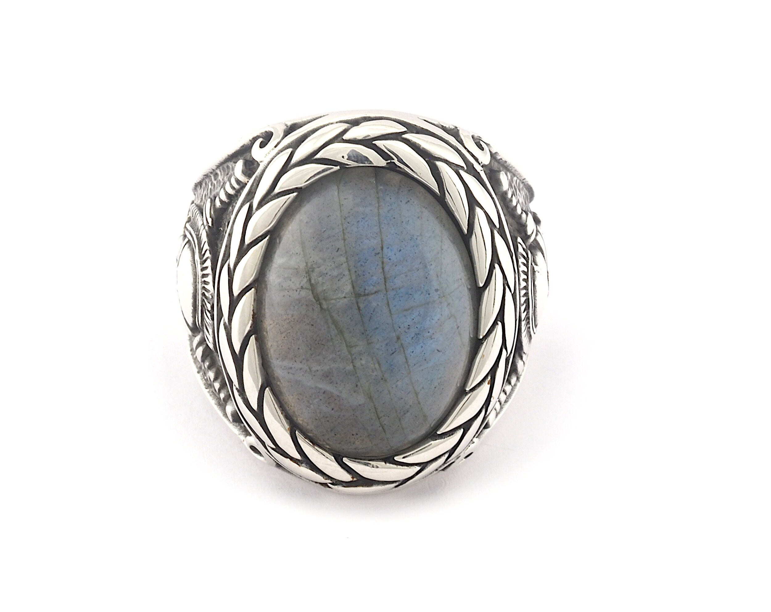 Roman Helmet Glory Signet Ring Labradorite Stone 925 Sterling Silver - Etsy