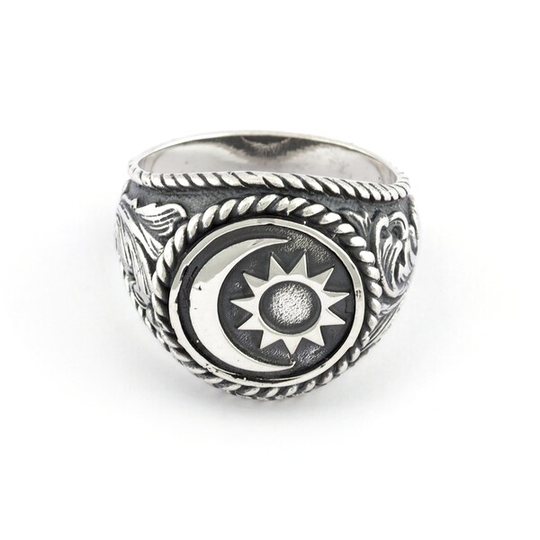 Sun Signet Ring - Etsy