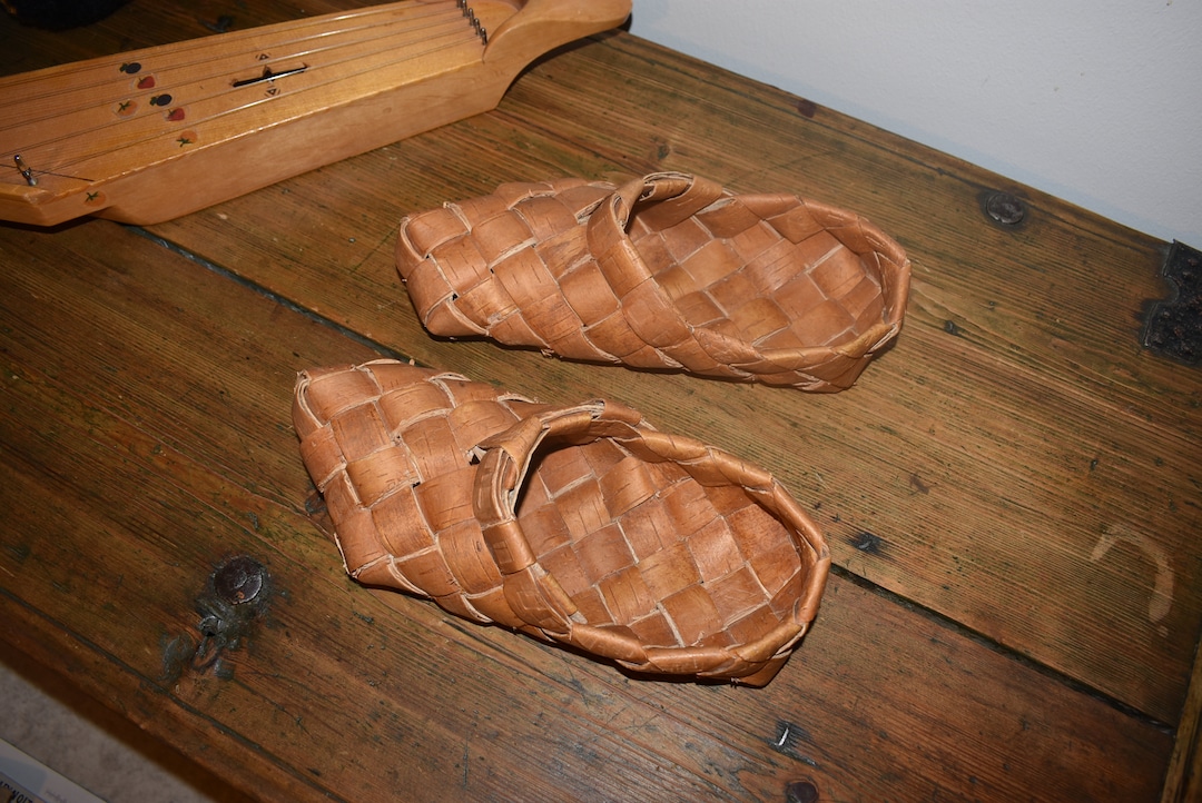 Birch Bark Shoes. Natural Crocks. Traditional Wooden Shoes. Handmade in ...