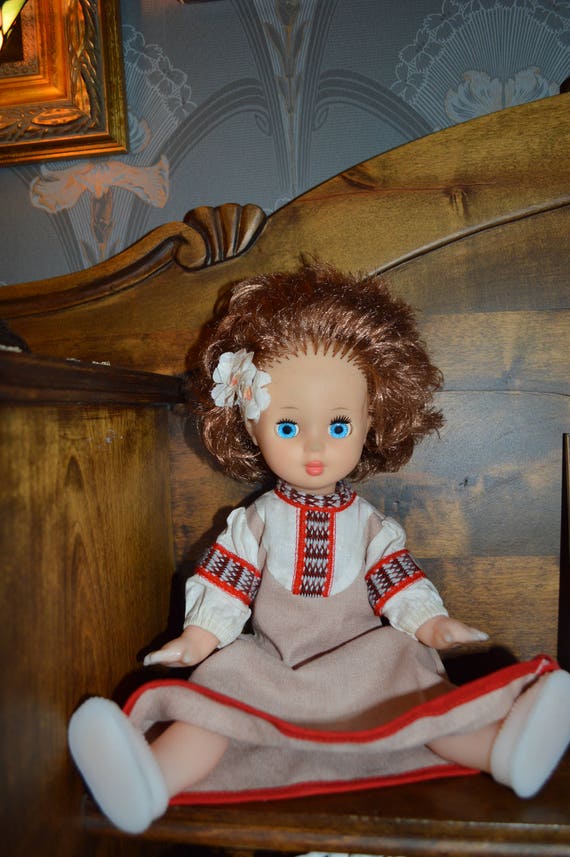 Soviet Ddoll Souvenir Ddoll USSR Doll Soviet Union Antique Doll Old ...