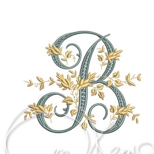 Machine Embroidery Design Capital Letter B Digitized Victorian Alphabet ...