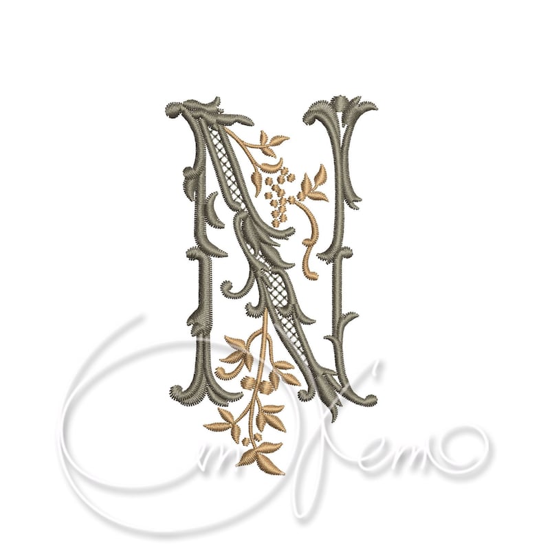 Monogram Letter N - Etsy