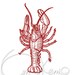 MACHINE EMBROIDERY DESIGN - Crayfish Embroidery, Sea Embroidery, Yacht ...