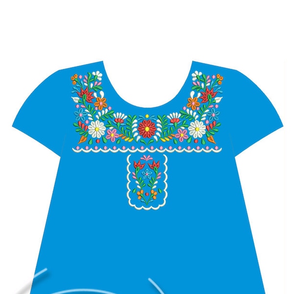 Mexican Machine Embroidery Design - Etsy