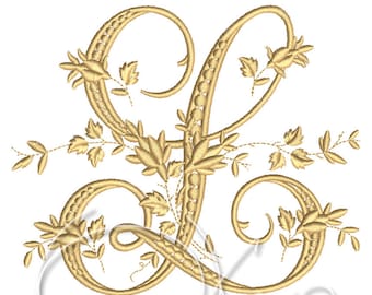 Machine Embroidery Design Capital Letter M Digitized Victorian Alphabet ...