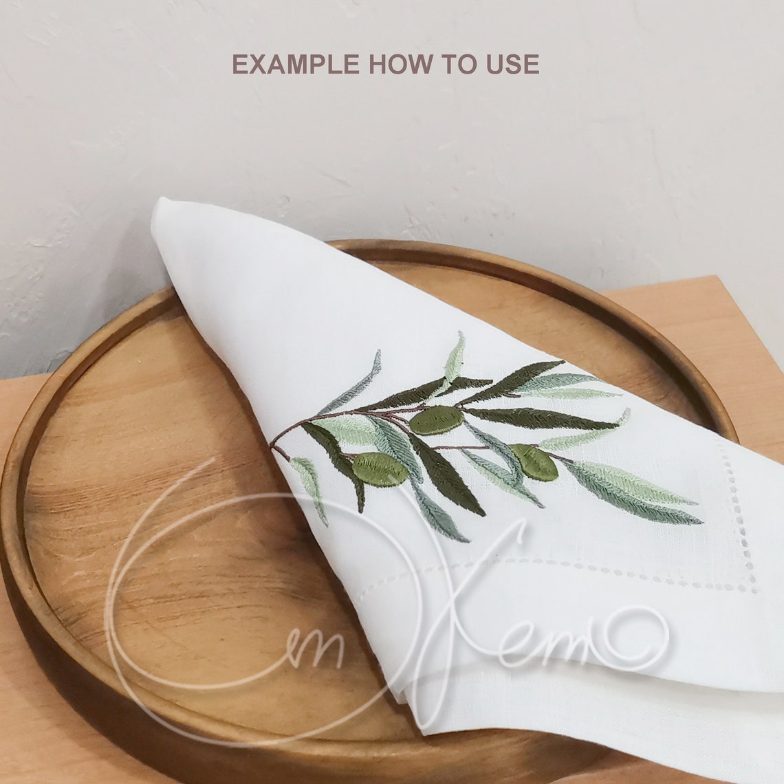 Machine Embroidery Design Olive Branch Digitized Download | Etsy