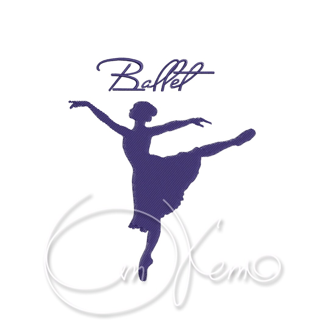 MACHINE EMBROIDERY FILE - Ballet, Dancer Design, Dance Embroidery - Etsy