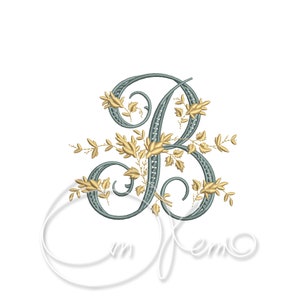 Machine Embroidery Design Capital Letter B Digitized Victorian Alphabet ...