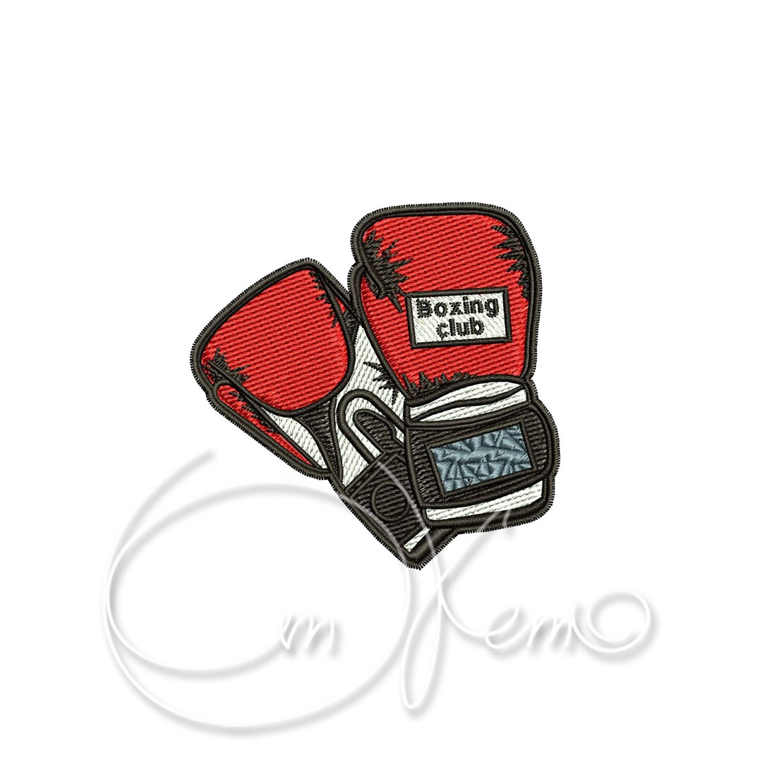 MACHINE EMBROIDERY DESIGN - Boxing Gloves, Boxing Legend, Sport, 4x4 ...