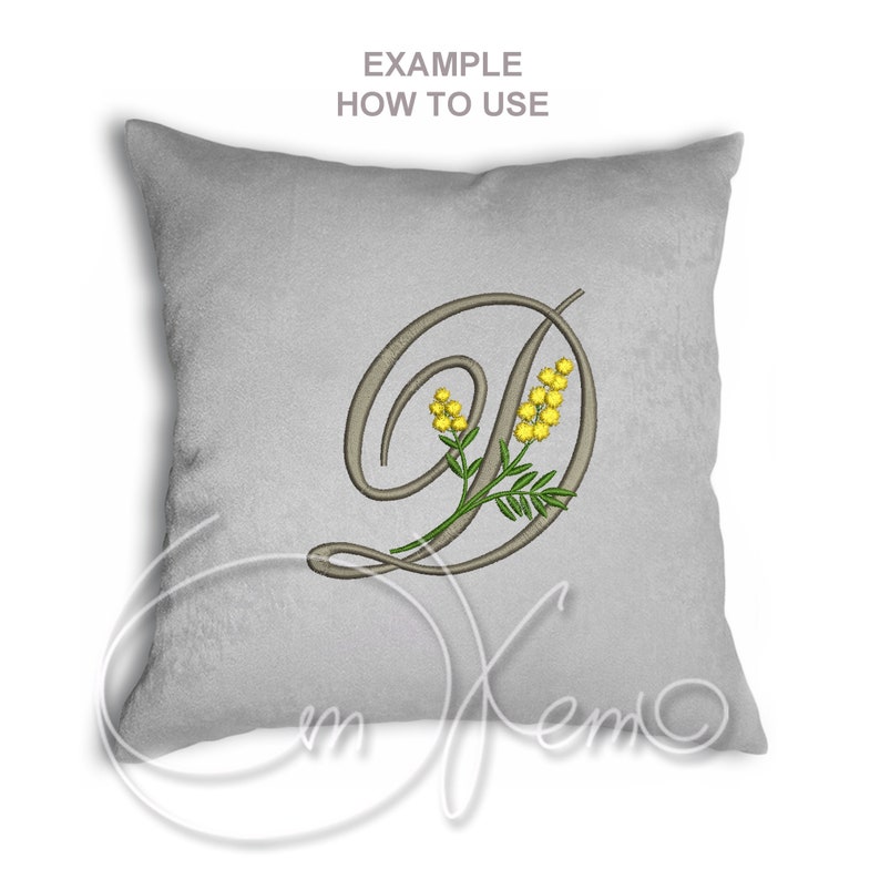 Machine Embroidery Design Capital Letter D Digitized Mimosa Alphabet ...