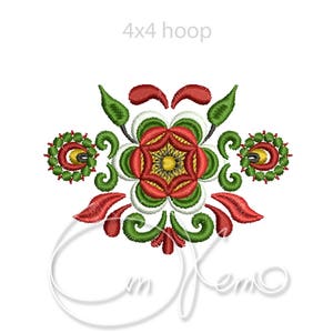 Machine Embroidery Design - Flower PES Instant Download 4x4 7x5 Plant ...