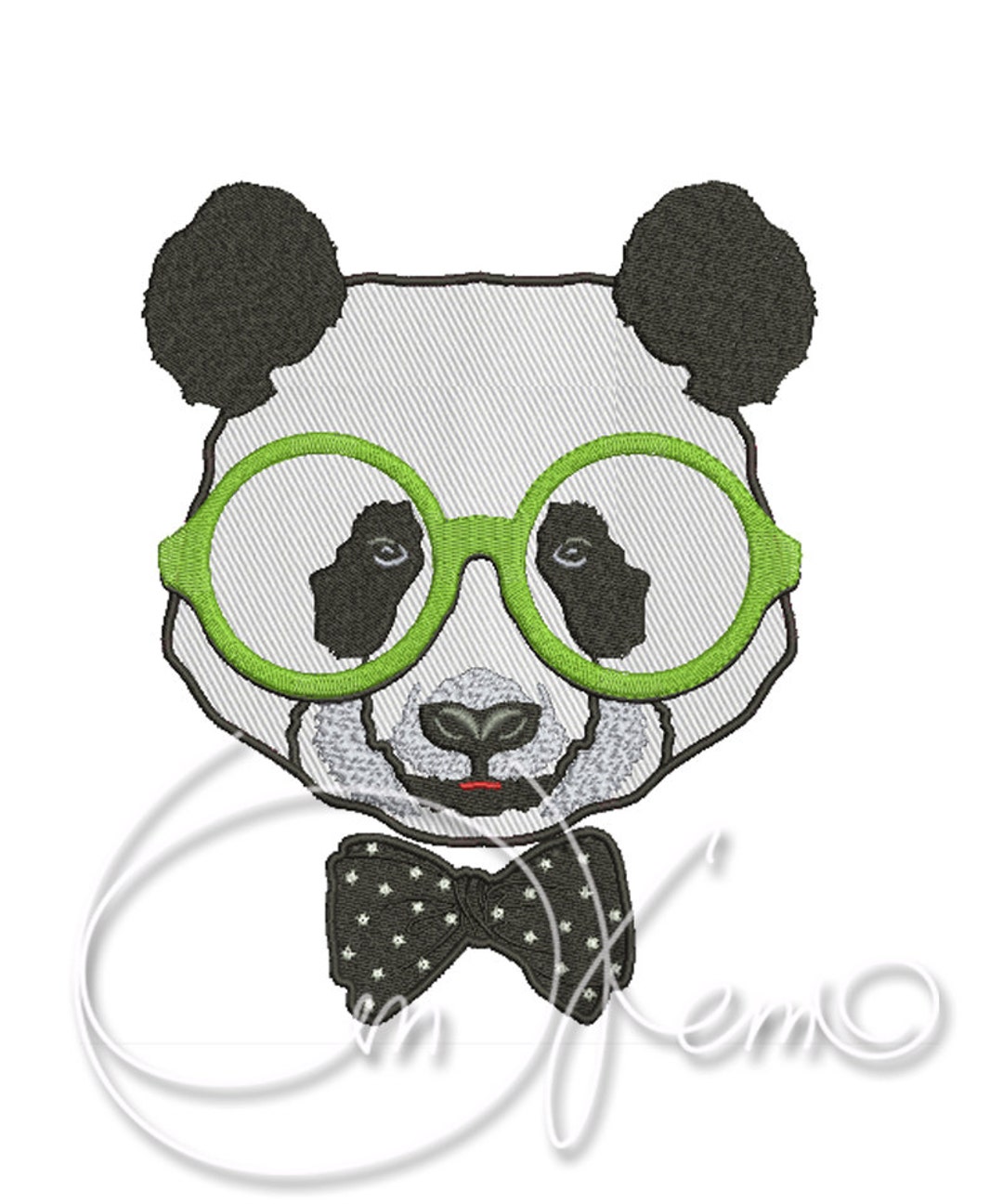 MACHINE Applique&embroidery File - Panda Applique - Etsy