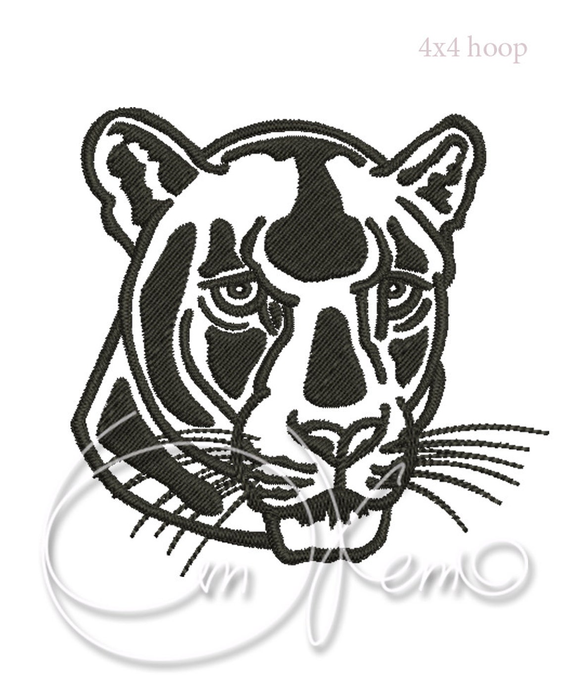 MACHINE EMBROIDERY DESIGN - Panther - Etsy