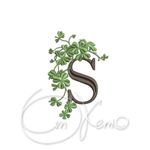 Machine Embroidery Design Capital Letter S Digitized Irish Alphabet St ...