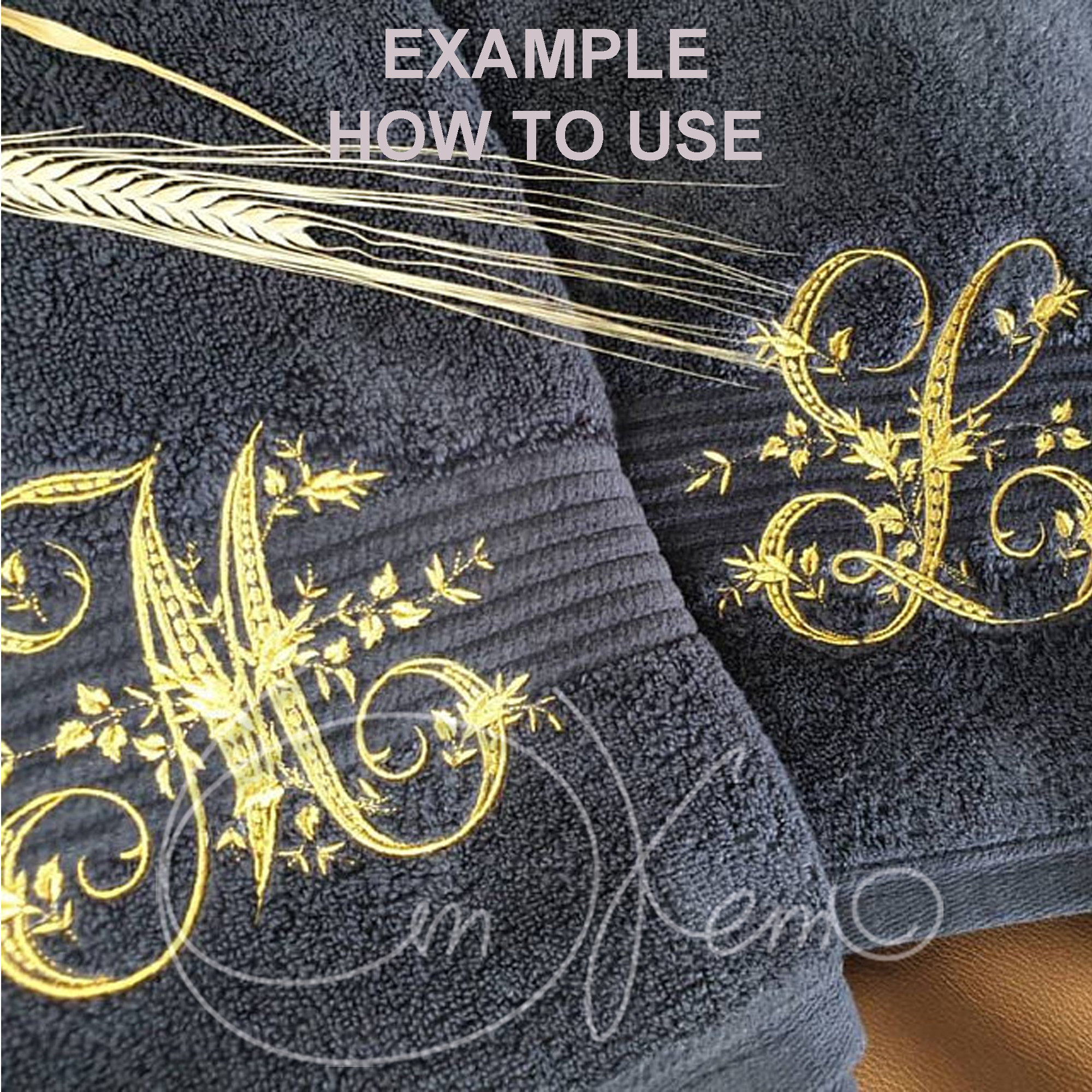 Machine Embroidery Design Capital Letter V Digitized Victorian | Etsy