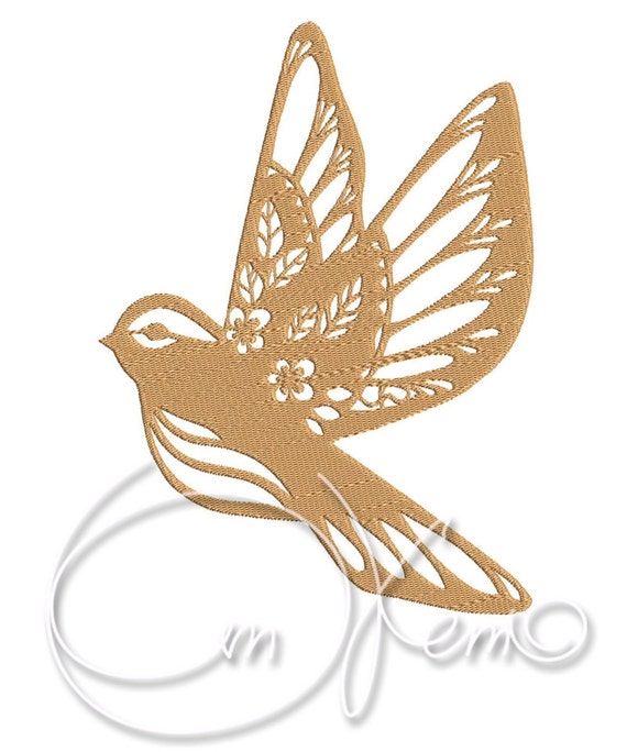 MACHINE EMBROIDERY FILE Bird | Etsy