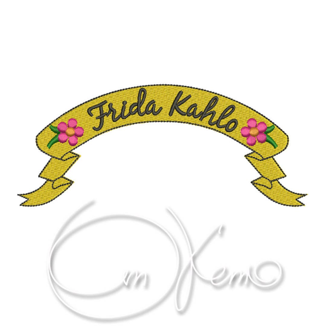 MACHINE EMBROIDERY DESIGN - Frida Kahlo Banner - Etsy