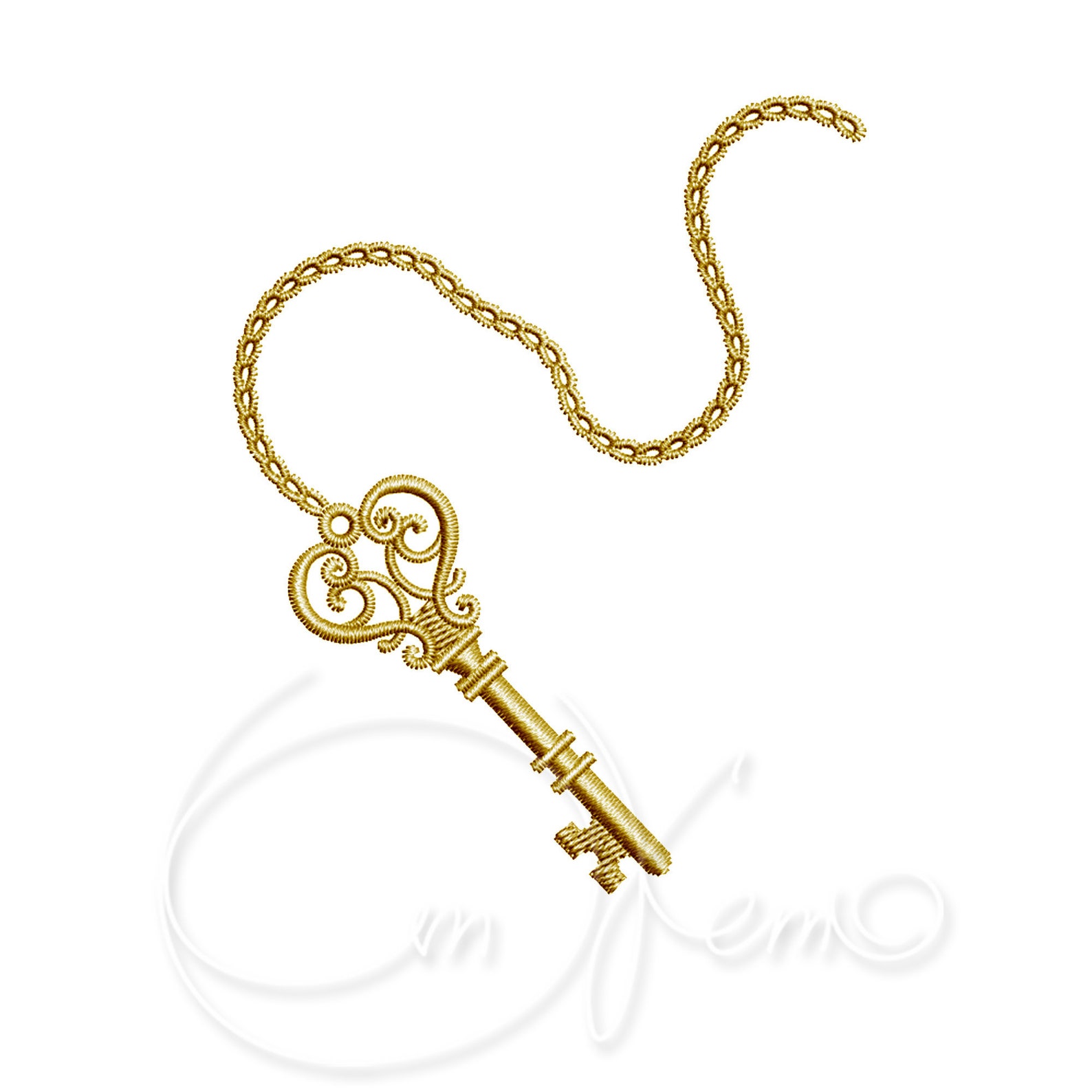 Machine Embroidery Design Key Digitized PES Instant Download - Etsy