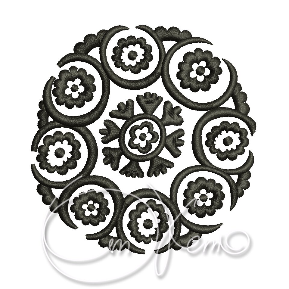 MACHINE EMBROIDERY DESIGN Suzane Suzani Uzbek design | Etsy