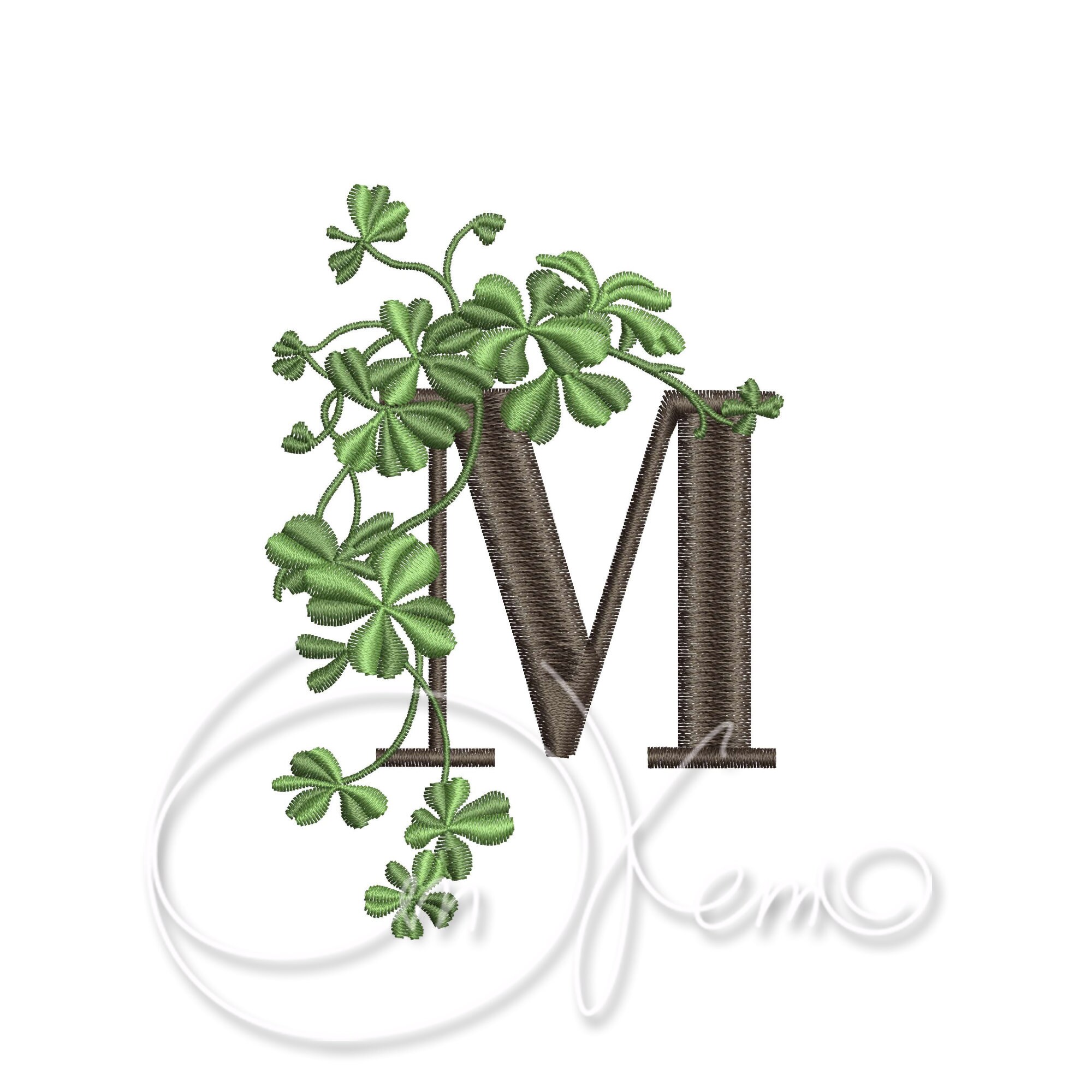 Machine Embroidery Design Capital Letter M Digitized Irish - Etsy