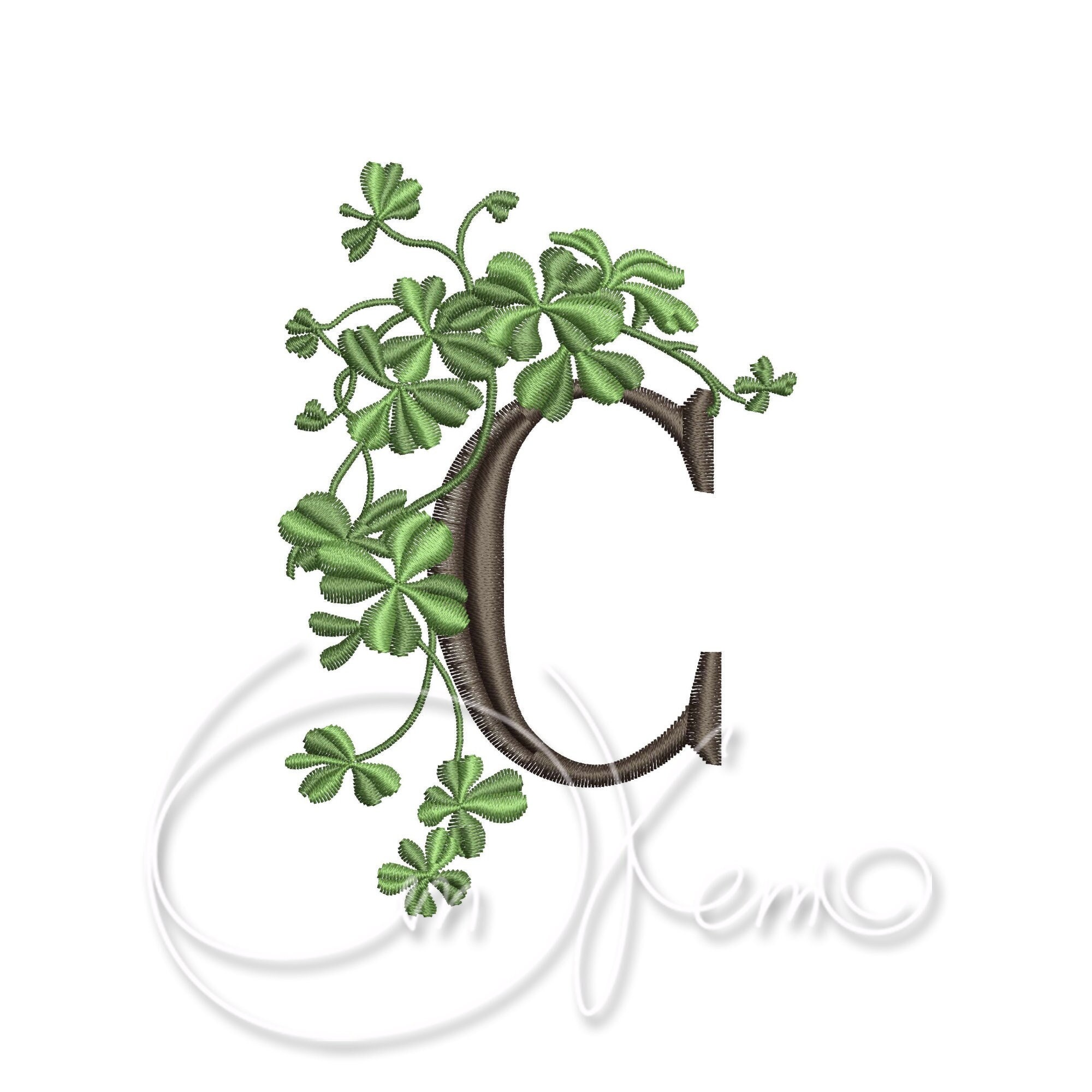 Machine Embroidery Design Capital Letter С Digitized Irish Alphabet St ...
