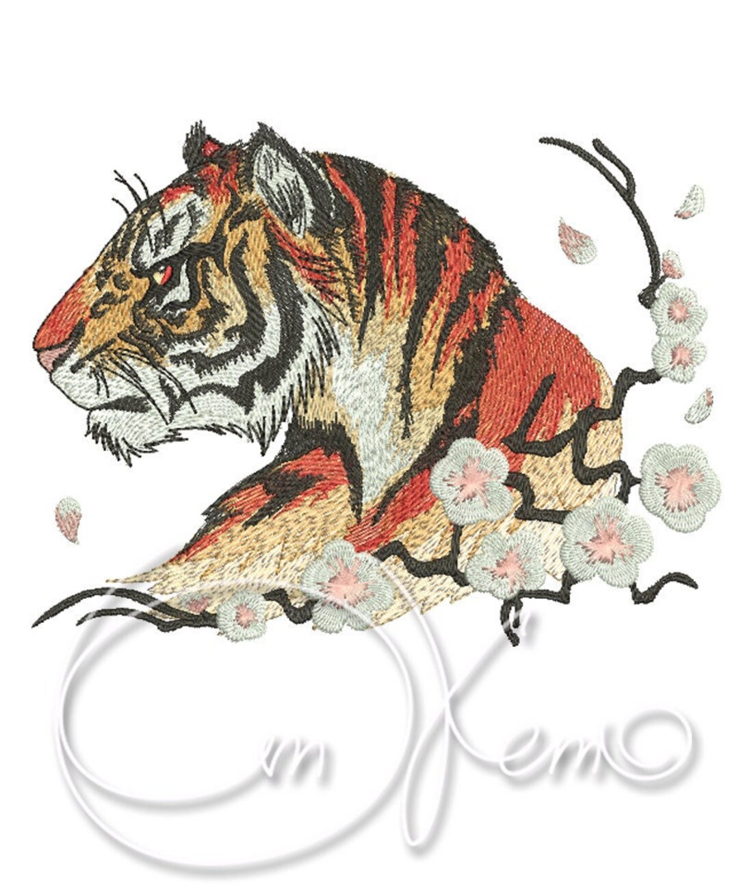 Machine Embroidery Design Tiger Instant Download 6x10 Tiger Design Jef ...