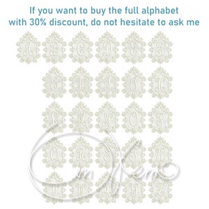 Machine Embroidery Design - Monogrammed Lace Letter R 4x4 Hoop 7x5 Hoop ...