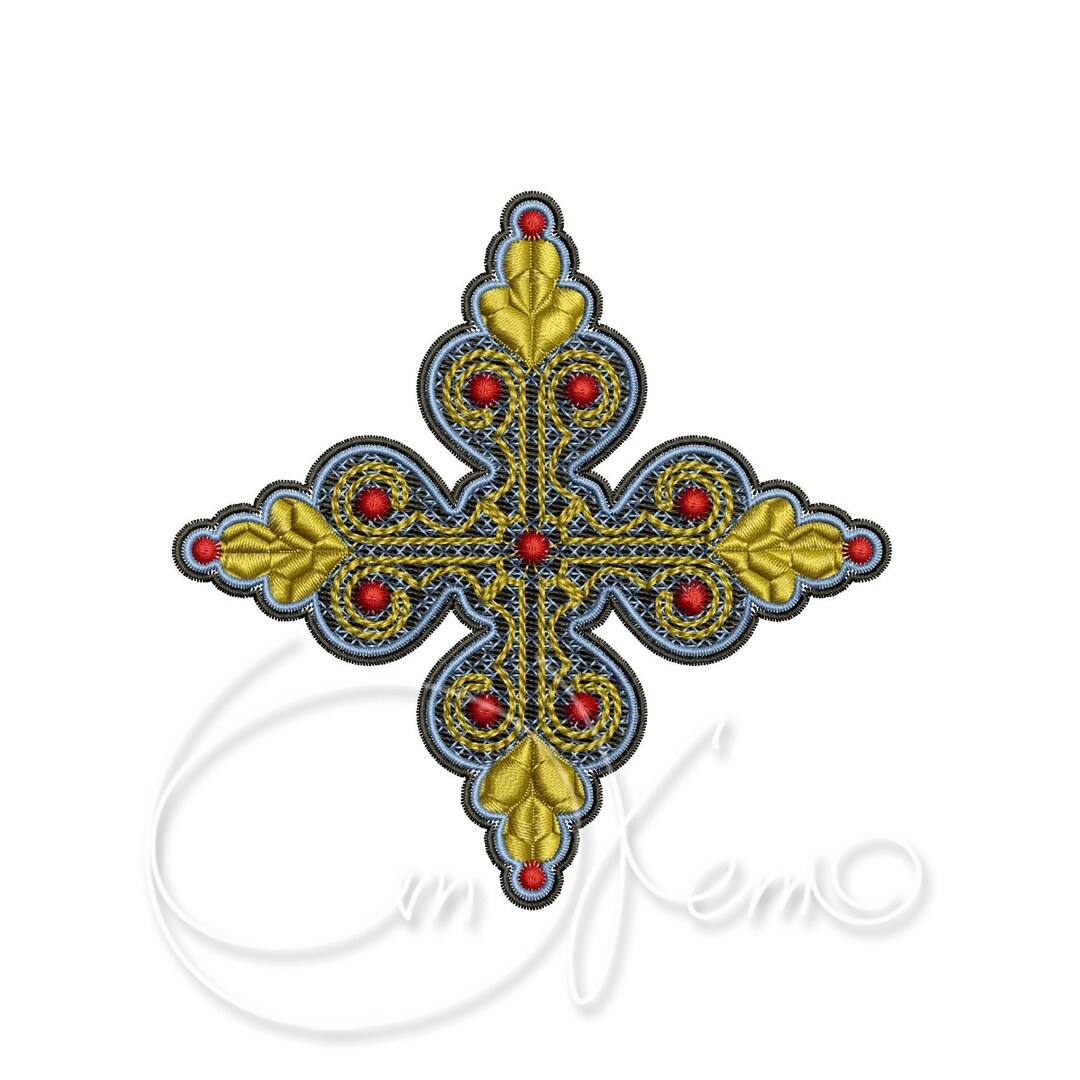 MACHINE EMBROIDERY DESIGN Fashion Cross Catholic - Etsy
