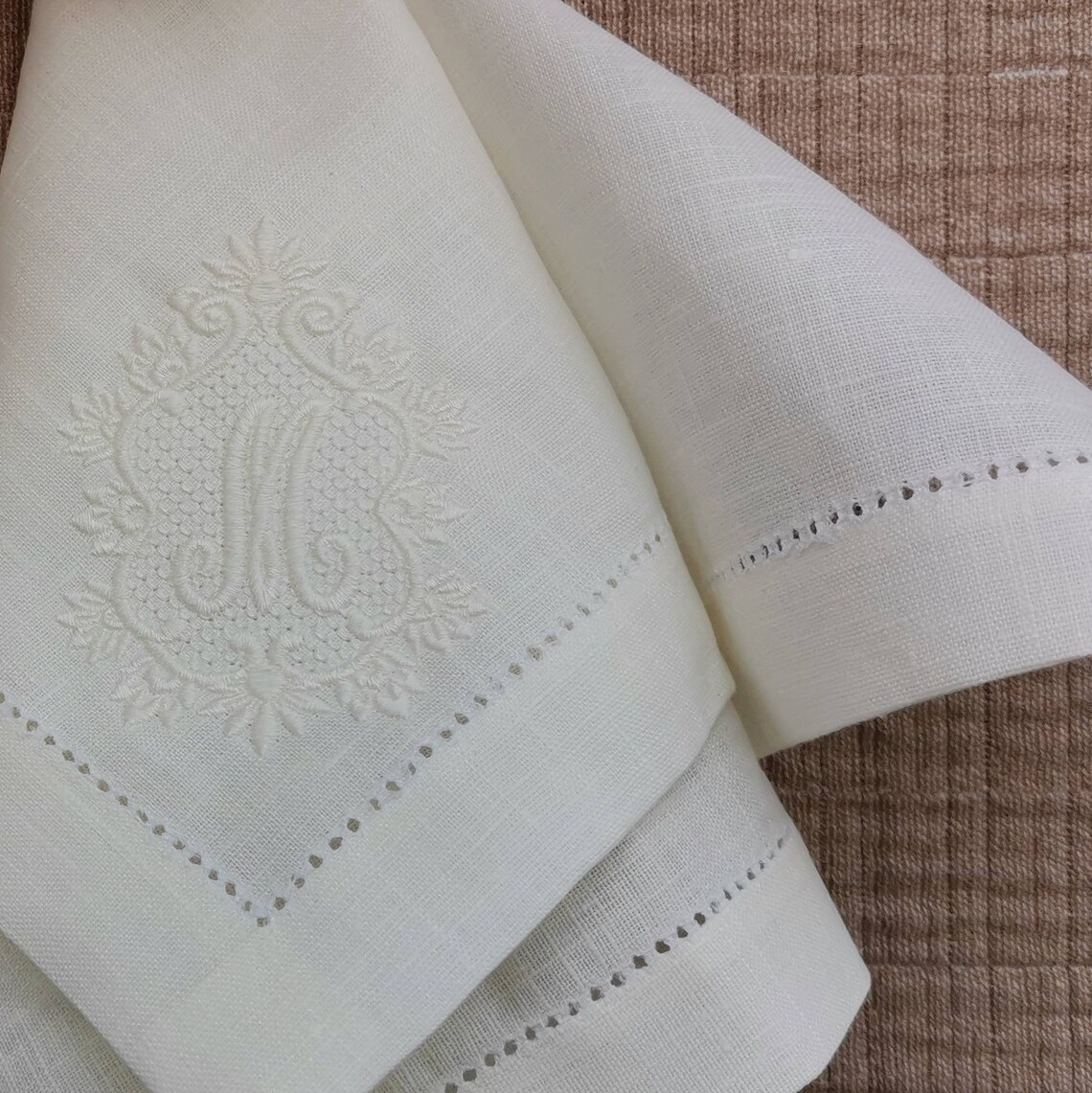 Machine Embroidery Design Monogrammed Lace 4x4 Hoop 7x5 3 | Etsy