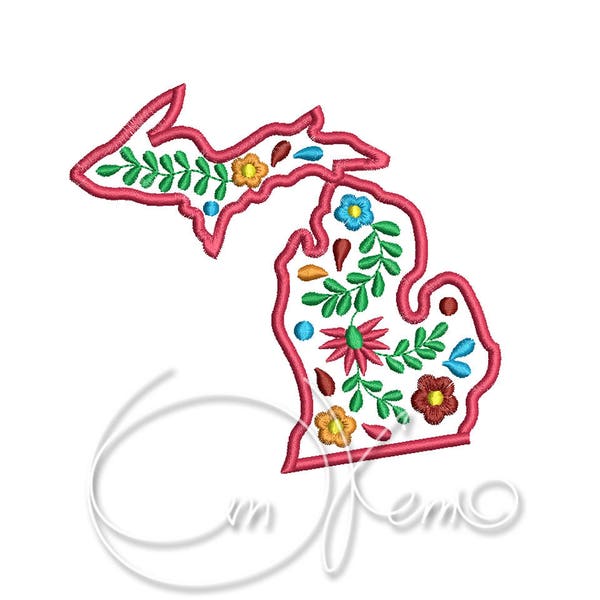 Michigan Embroidery - Etsy
