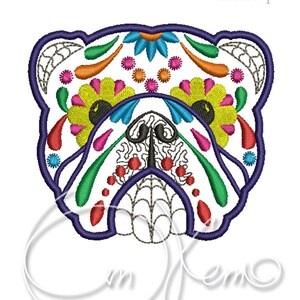 Machine Embroidery Design - Calavera Dog Digitized PES Instant Download ...