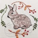 Machine Embroidery Design Bunny PES Instant Download 4x4 Hand ...