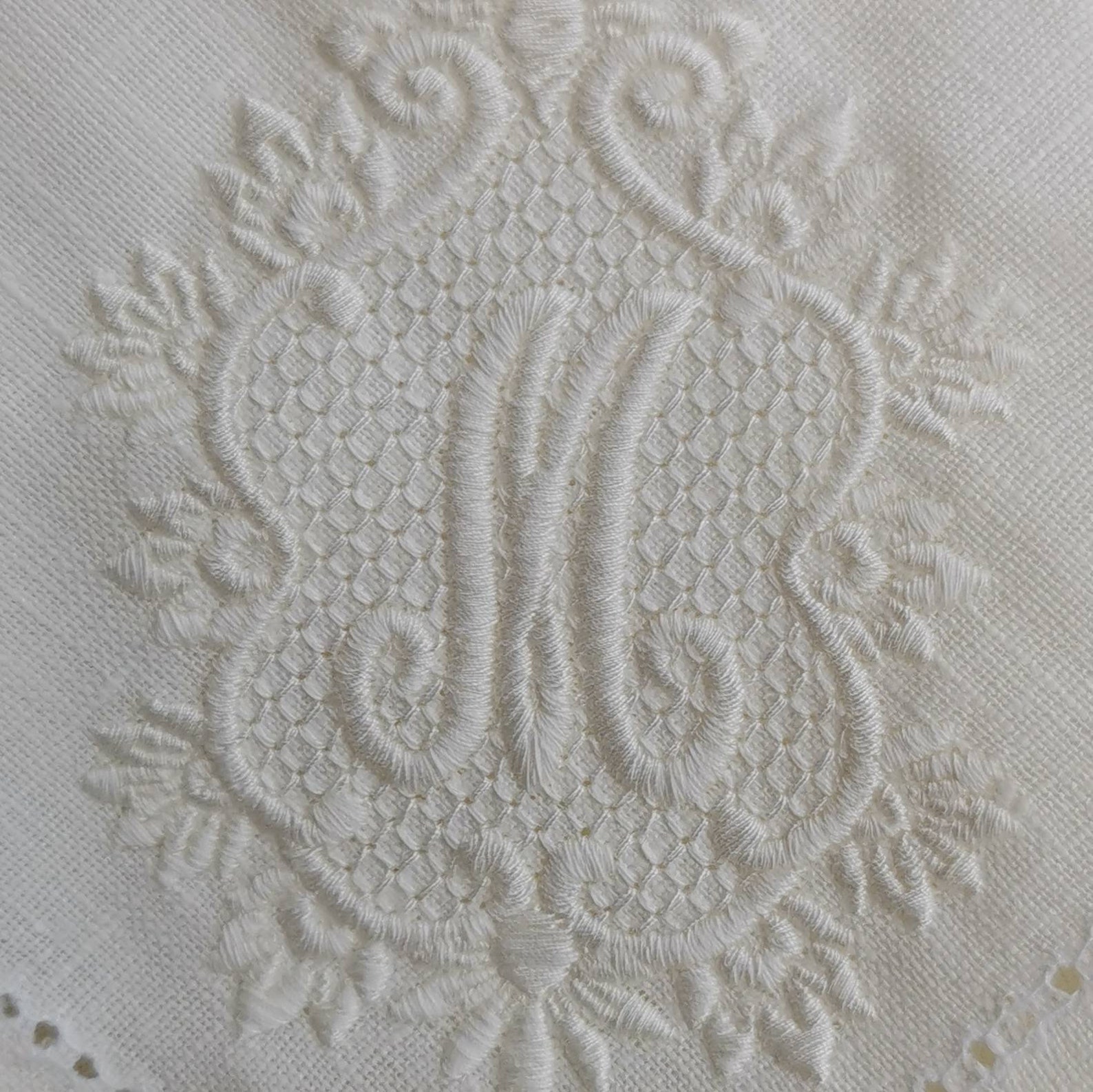 Machine Embroidery Design Monogrammed Lace 4x4 Hoop 7x5 3 | Etsy