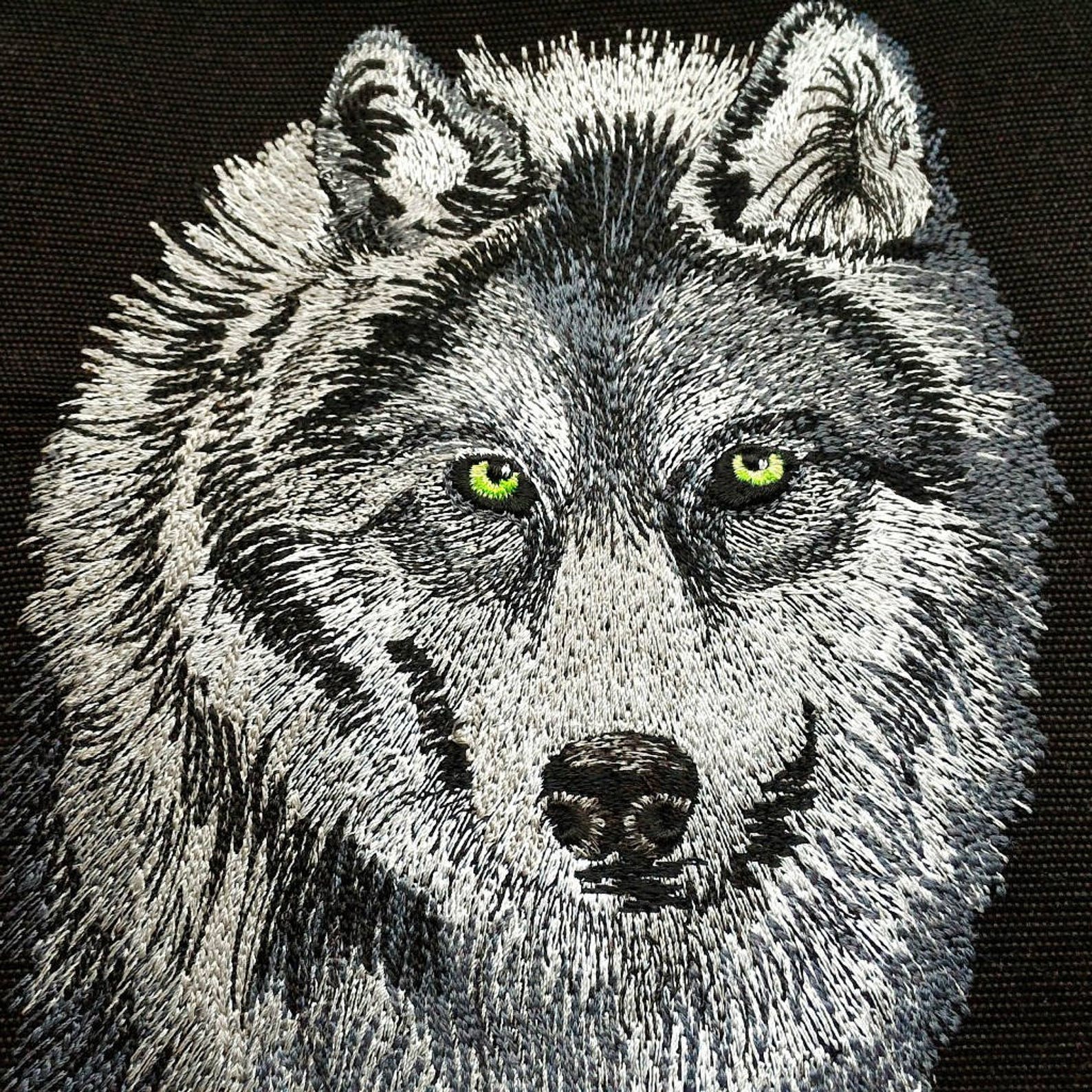 Machine Embroidery Design Wolf Digitized PES Instant - Etsy