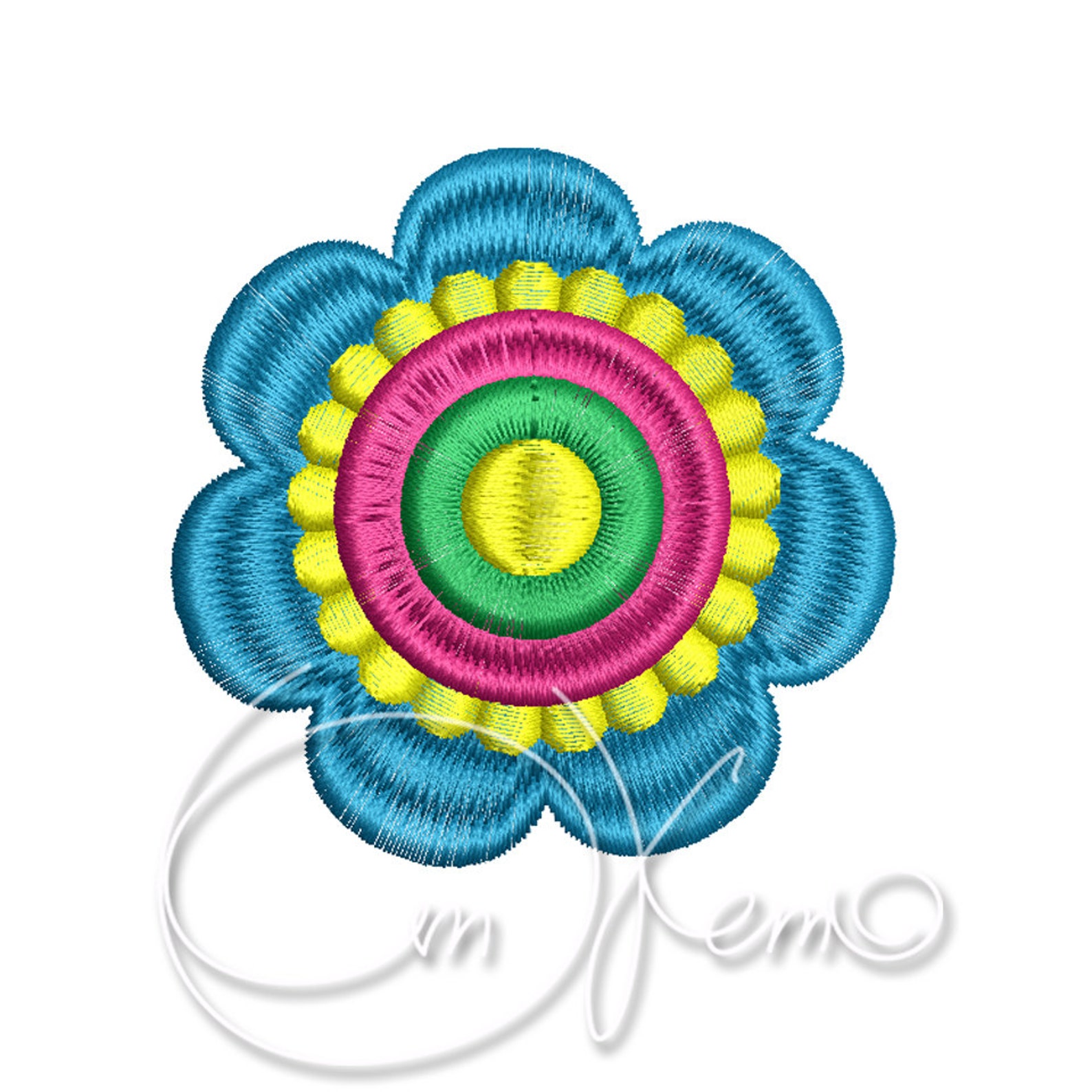 MACHINE EMBROIDERY DESIGN - Flower, Flower Embroidery Design - Etsy