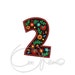 MACHINE EMBROIDERY DESIGN - Mexican Style Birthday Number 2 Embroidery ...