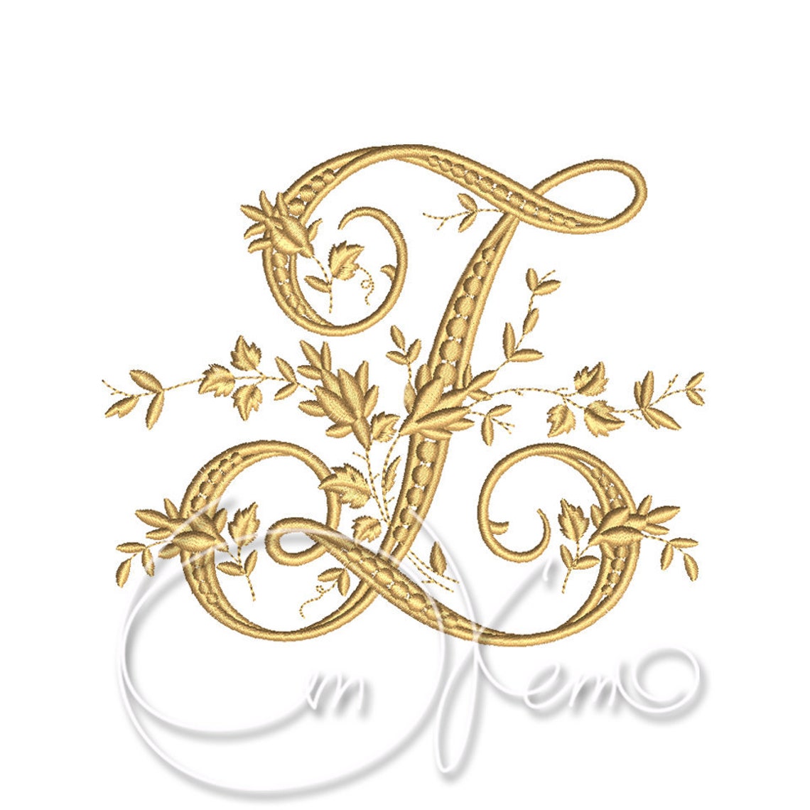Machine Embroidery Design Capital Letter Z Digitized Victorian Alphabet ...