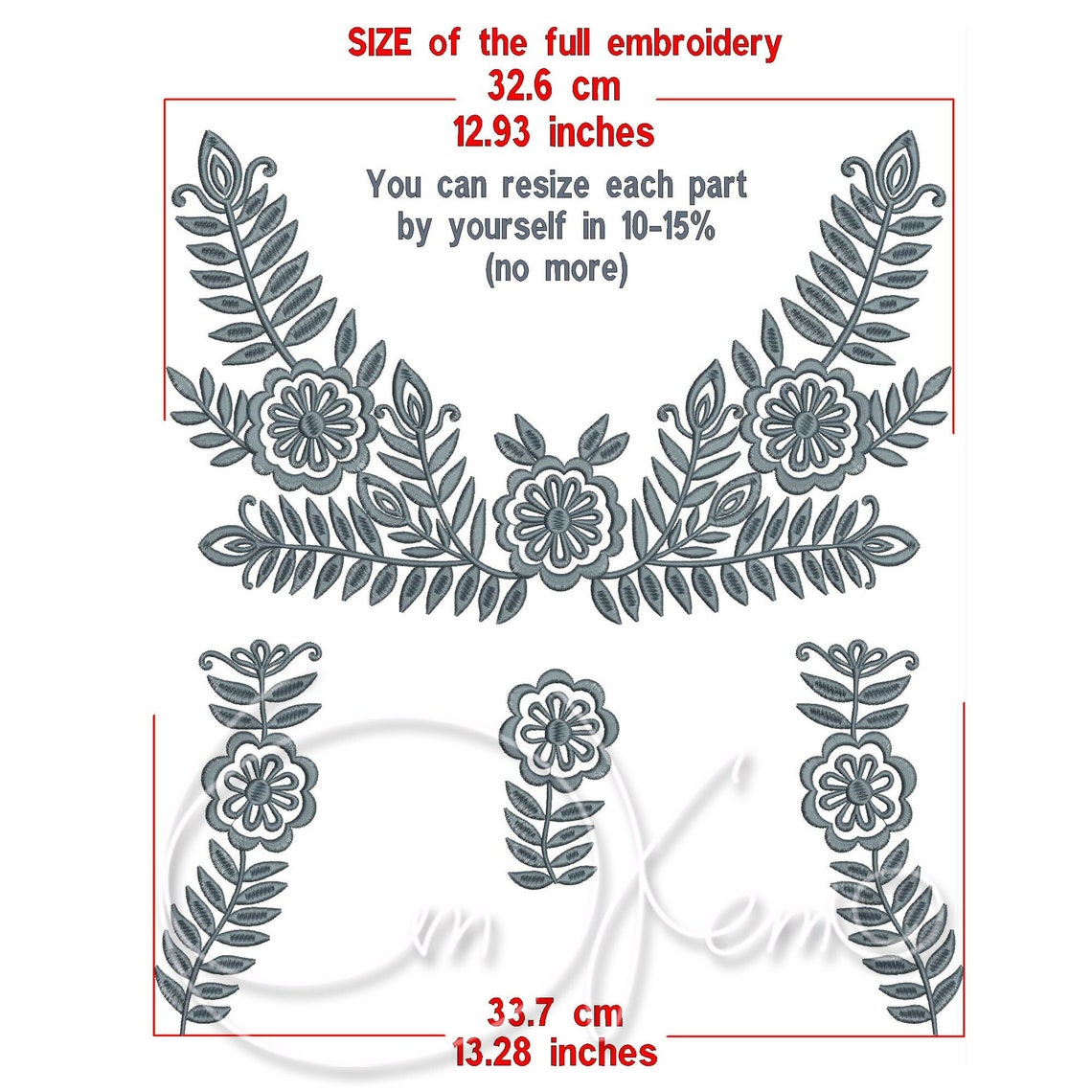 Machine Embroidery Design Mexican Dress for Woman Digitized | Etsy