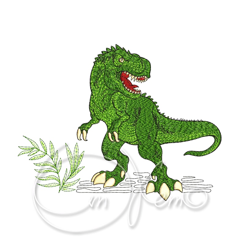 MACHINE EMBROIDERY DESIGN tyrannosaurus Rex Jurassic Park - Etsy
