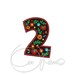 MACHINE EMBROIDERY DESIGN Mexican Style Birthday Number 2 Embroidery ...