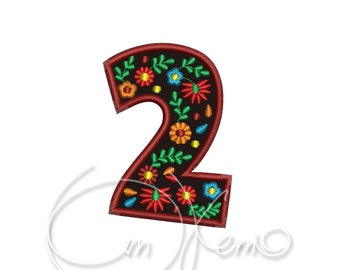 MACHINE EMBROIDERY DESIGN Mexican Style Birthday Number 1 - Etsy