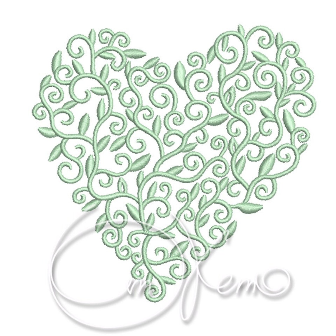 MACHINE EMBROIDERY FILE - Valentines Heart, Wedding Heart, Wedding ...