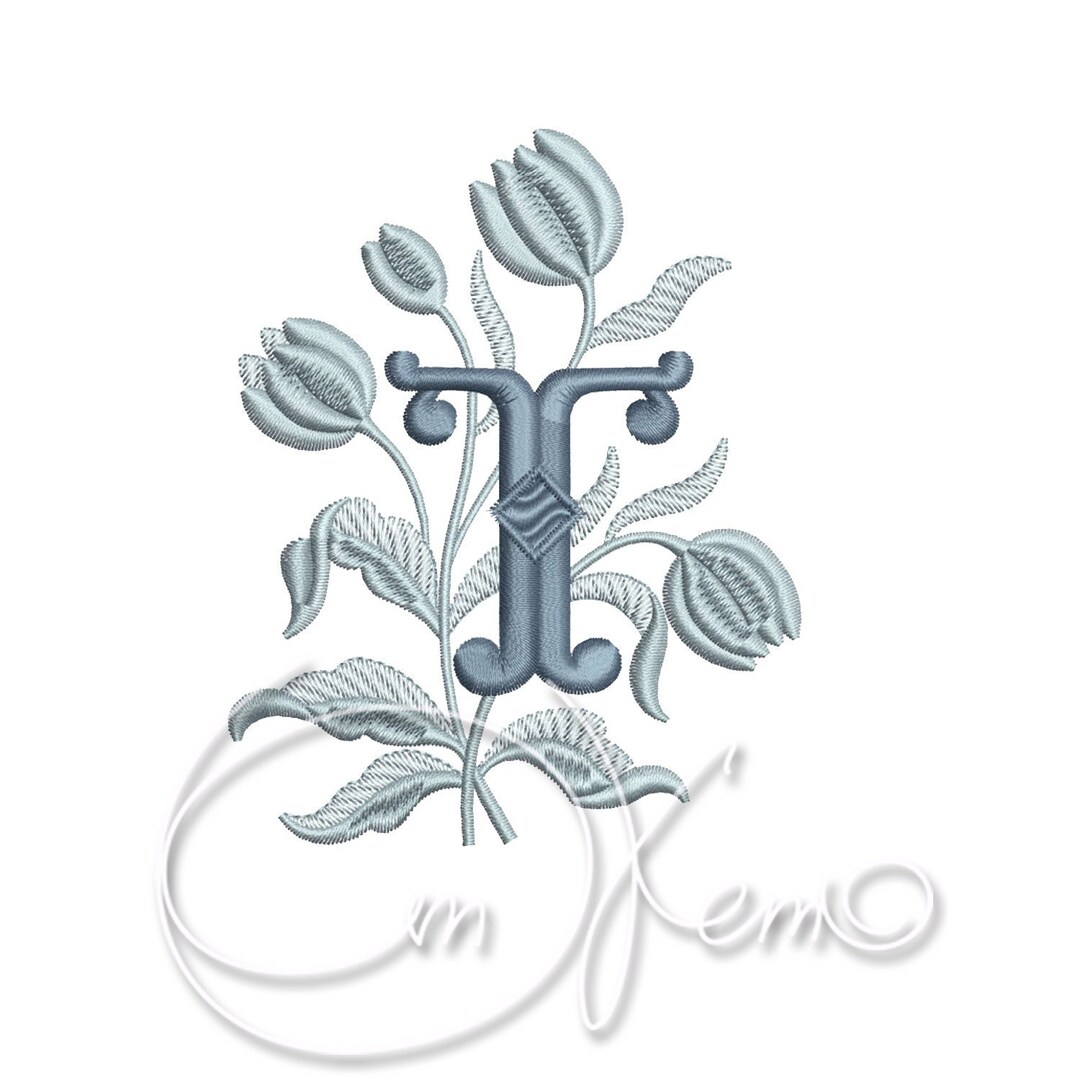 Machine Embroidery Design Capital Letter T Digitized Antique Alphabet ...