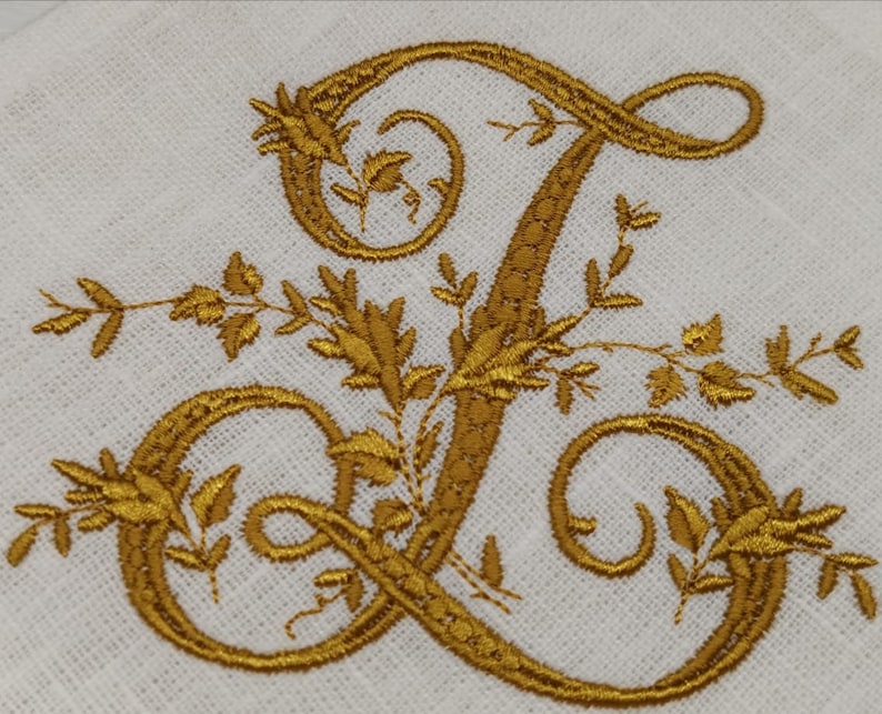 Machine Embroidery Design Capital Letter L Digitized Victorian Alphabet ...