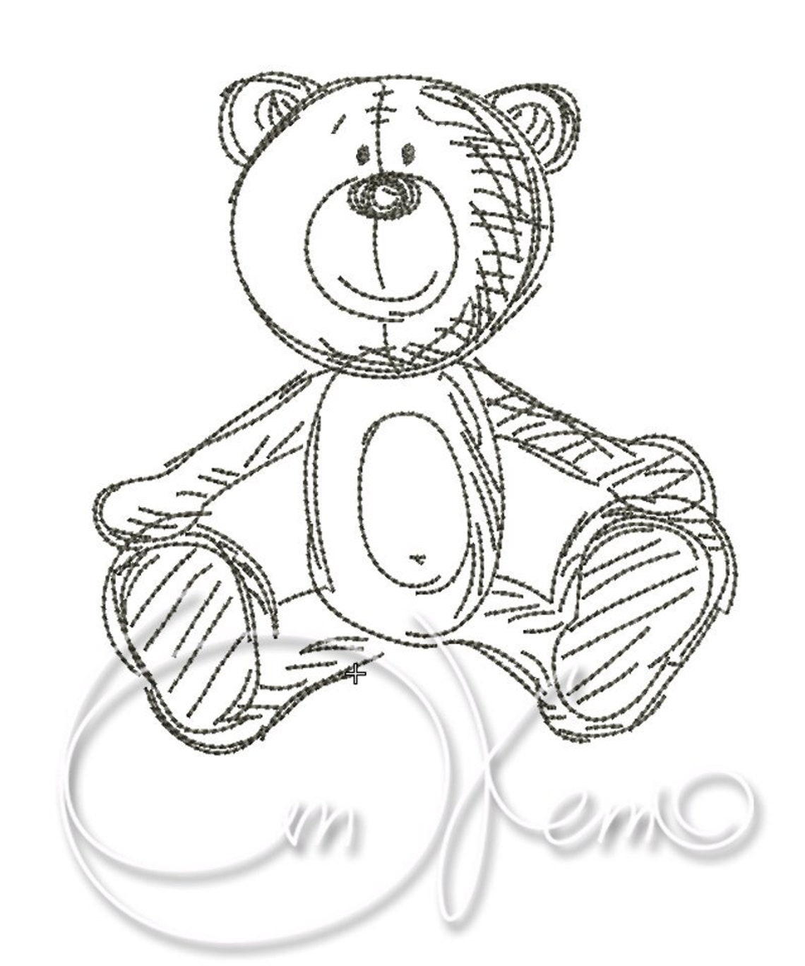 MACHINE EMBROIDERY FILE - Teddy Bear - Etsy