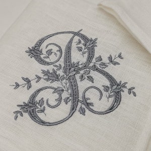 Machine Embroidery Design Capital Letter B Digitized Victorian Alphabet ...